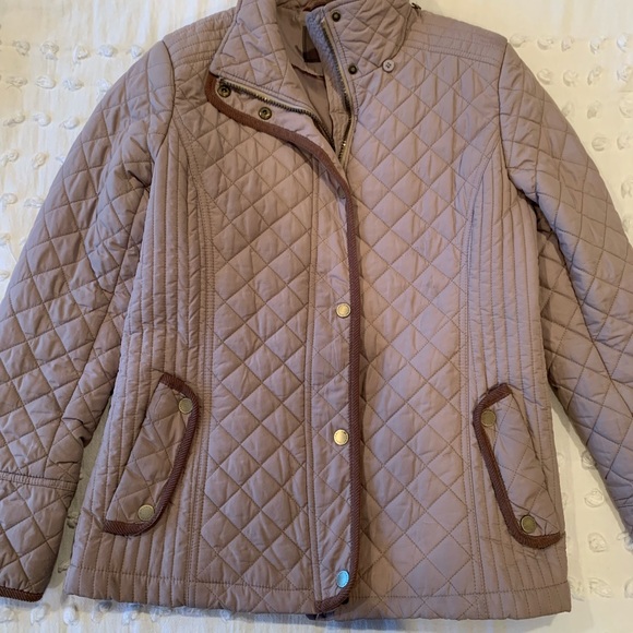 Gallery | Jackets & Coats | Tan Quilted Jacket | Poshmark